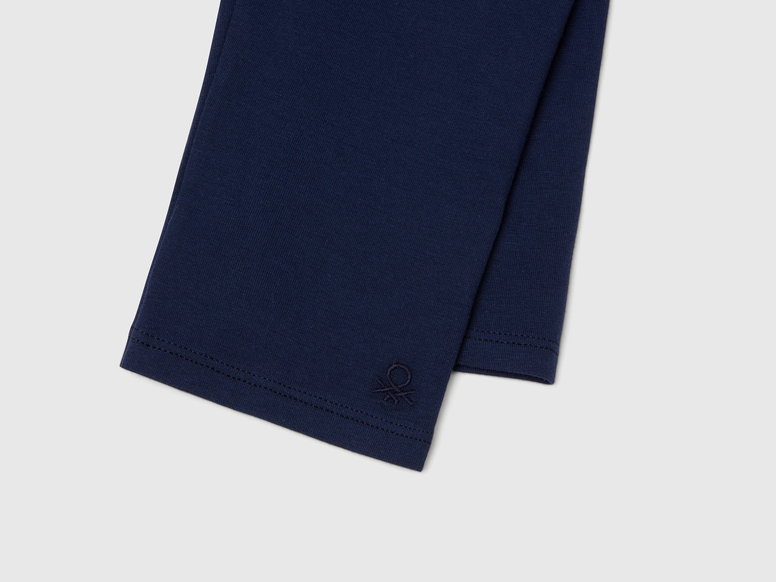 Legging mi-long en coton stretch